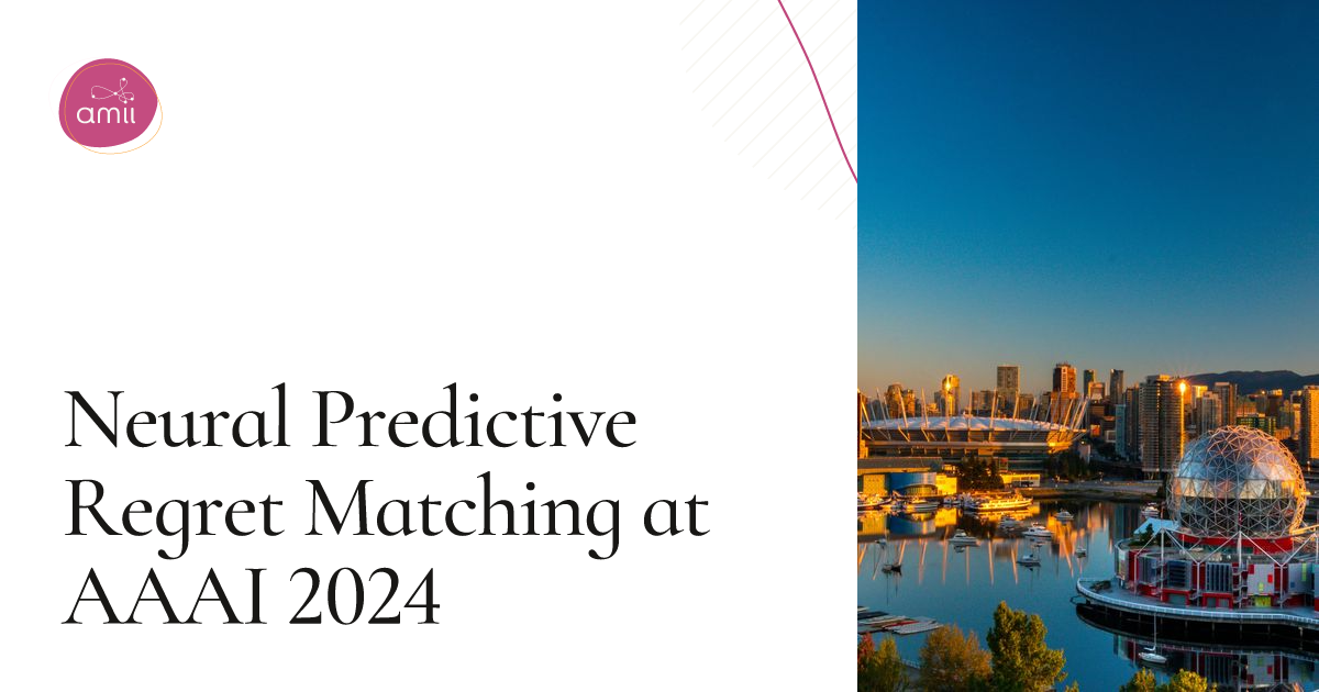 L'appariement prédictif neuronal de Regret à l'AAAI 2024